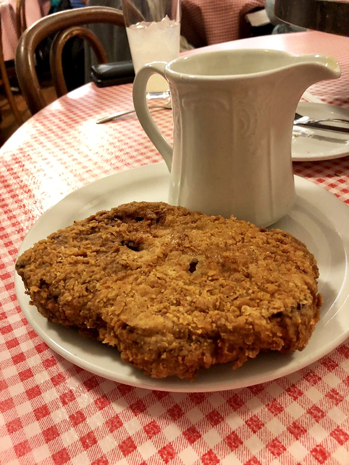 Chicken fried steak that's crispy enough to be heard across the dining room, with gravy that should be considered a national treasure.