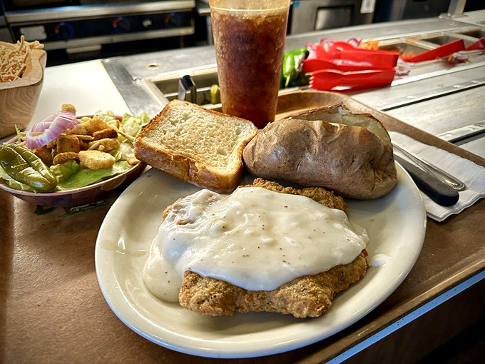 Chicken fried steak swimming in creamy gravy isn't just comfort food&mdash;it's a warm hug from the state of Texas itself.
