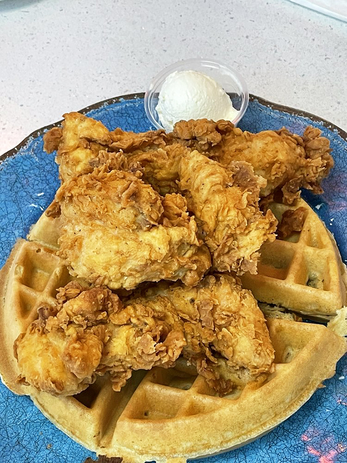 Chicken and waffles&mdash;the breakfast-dinner mashup that proves some relationships are meant to be. Crispy meets fluffy in a plate-cleaning romance.