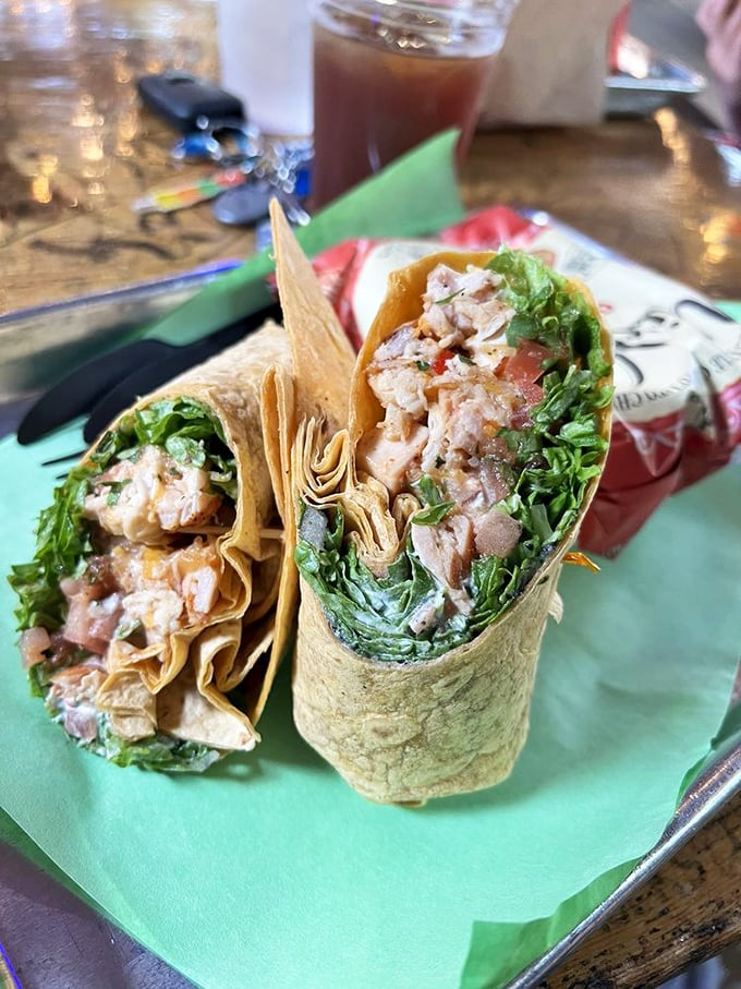 These wraps don't just contain ingredients; they showcase them&mdash;fresh greens embracing perfectly seasoned meat in a handheld flavor festival.