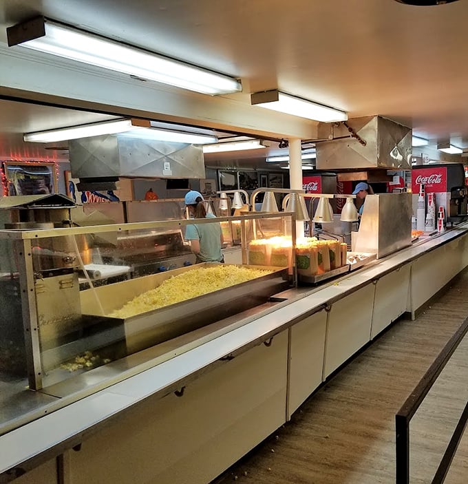 Popcorn production central&mdash;where movie night's essential snack is created with the same time-honored methods for decades.