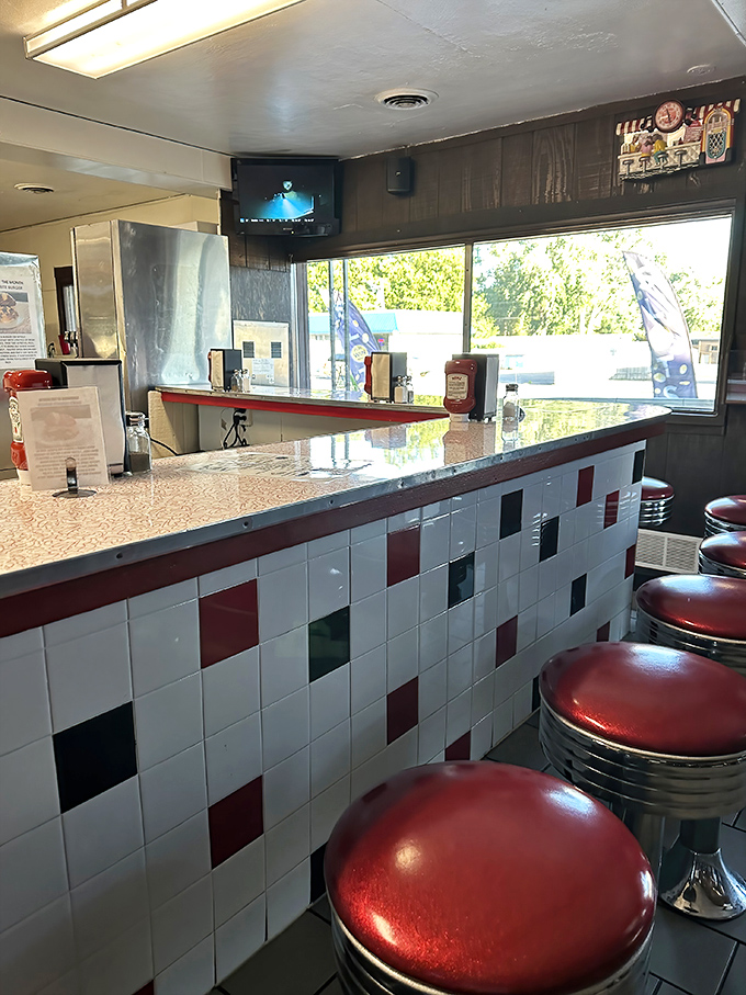 The counter seats &ndash; where solo diners find community and the best view of short-order cooking choreography in action.
