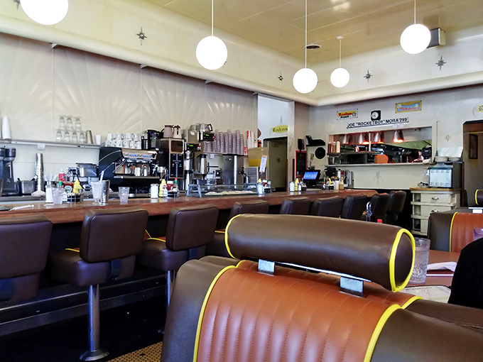 These booths have heard more stories than a therapist's couch, all fueled by endless coffee refills.