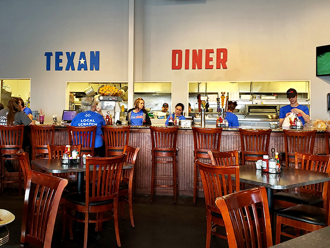 Counter seating where regulars exchange knowing glances that say, "We've found the good stuff, and we're not telling everybody."