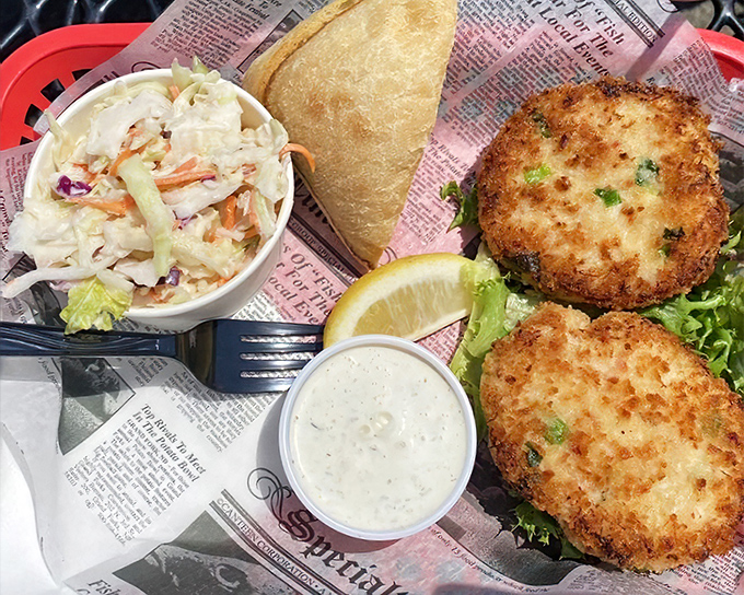 These crab cakes aren't just golden brown&mdash;they're the color of beachside memories. The crispy exterior gives way to sweet crab meat that tastes like summer.