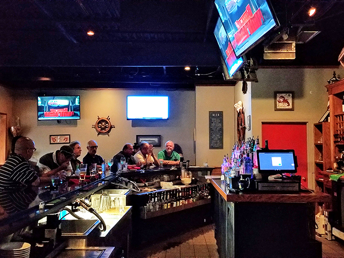 The bar scene: where locals gather to debate important matters like whether the Browns will ever win a Super Bowl.