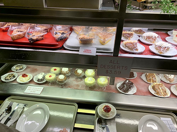 The dessert case&mdash;where willpower goes to die and $3.59 buys you a ticket to sweet, sweet happiness.