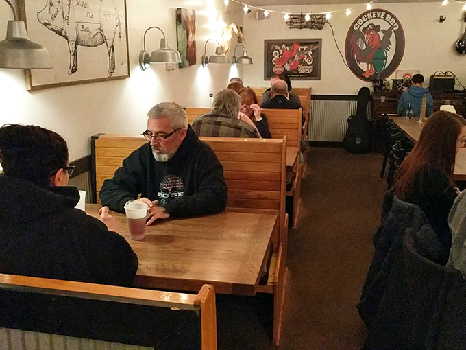 Real people enjoying real food&mdash;no pretension, no filters, just the universal language of "mmm" being spoken at every table.