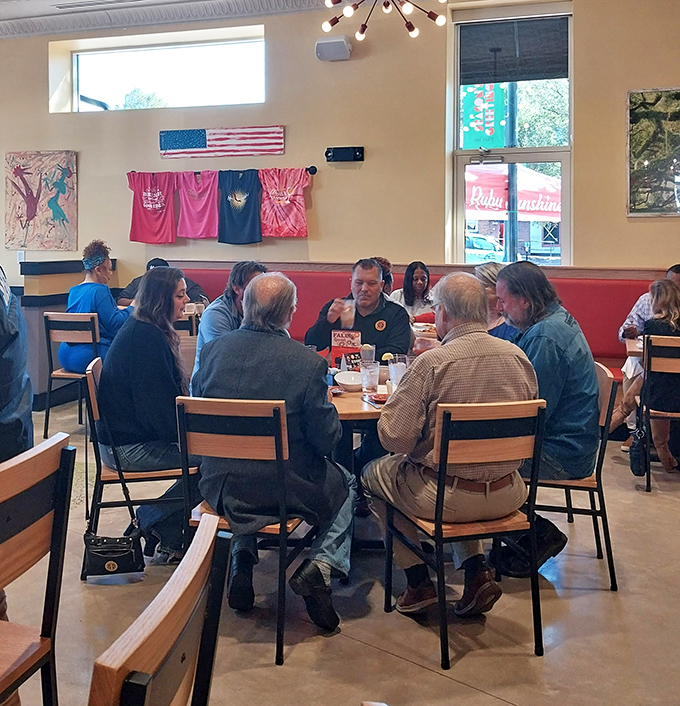 Tables filled with animated conversation prove that nothing brings people together quite like the shared religion of exceptional breakfast.