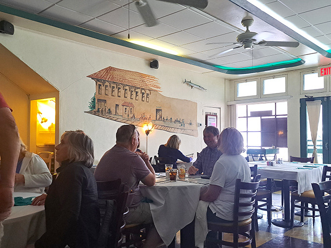 The true measure of a local gem: tables filled with people too busy enjoying their food to notice they're being photographed.
