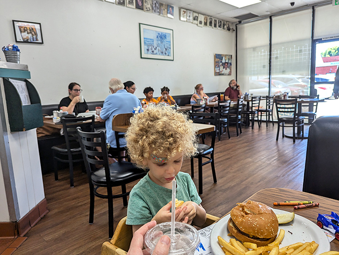Families, solo diners, and everyone in between find common ground at Nat's tables, united by the universal language of "pass the syrup, please."