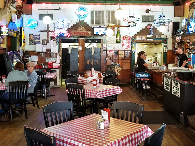 Red and white checkered tablecloths &ndash; the universal signal that you're about to eat something honest, unpretentious, and deeply satisfying.