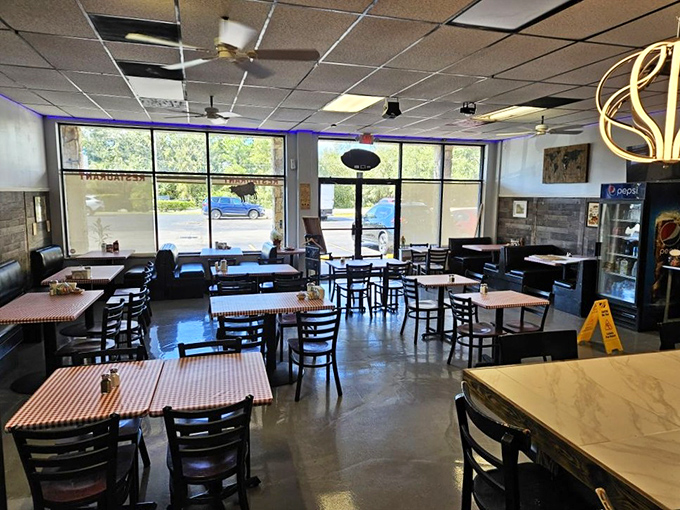 Morning light streams through windows, illuminating a room where calories don't count and coffee refills are practically mandatory.