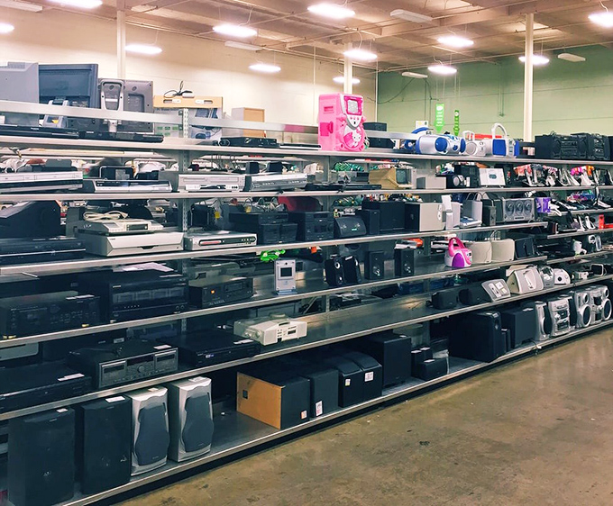 The electronics section requires a gambling spirit&mdash;that vintage stereo might be the steal of the century or completely dead inside.