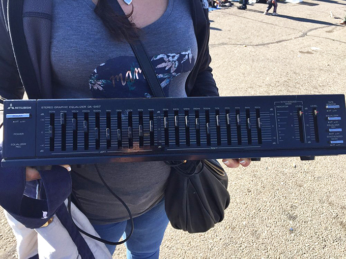 Vintage audio equipment that hipsters would fight over. This equalizer has probably helped more parties than a professional DJ.