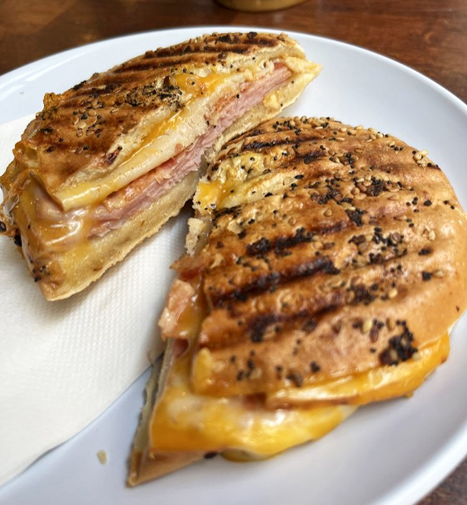Melty cheese, savory ham, and perfectly pressed bread. This panini doesn't need to show off&mdash;it knows exactly how delicious it is.