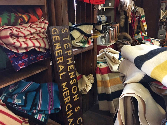 Textile heaven! These vintage blankets and fabrics have kept generations warm, each with a history woven into every thread and pattern.
