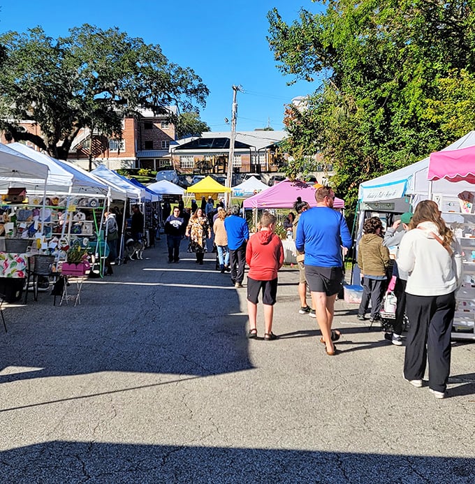 The Fernandina Beach Market Place transforms ordinary streets into a community gathering spot where local produce and handcrafted goods become souvenirs of your visit.
