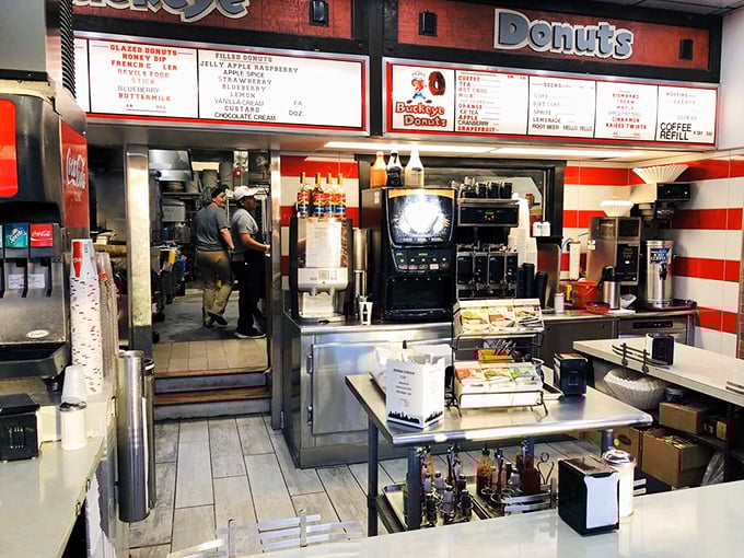 Behind-the-scenes glimpse of where donuts are born&mdash;a kitchen ballet that's been performed since Nixon was president.