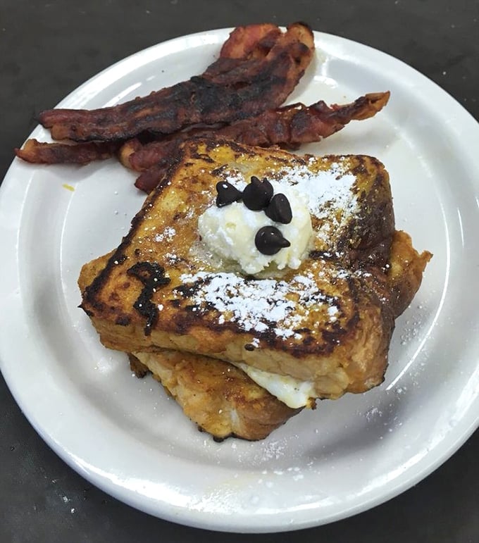 French toast doesn't need to attend culinary school to be perfect. Just thick-cut bread, a proper egg soak, and someone who understands the importance of timing.