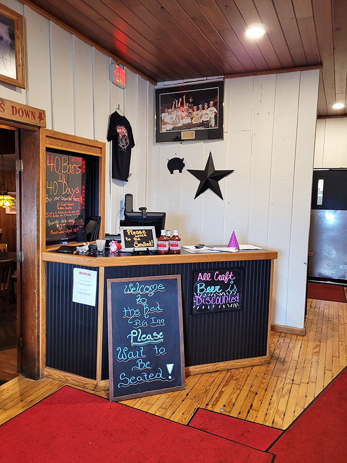 "Please Wait to Be Seated"&mdash;five words that promise good things come to those who wait, especially when barbecue is involved.