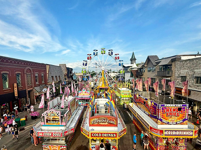 Alpenfest transforms downtown into a vibrant celebration with rides, food vendors, and enough festive energy to make you forget you're in Michigan, not Munich.