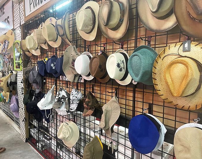 Hat heaven for sun-soaked Floridians. The perfect blend of fashion and function hanging ready for their moment in the sunshine.