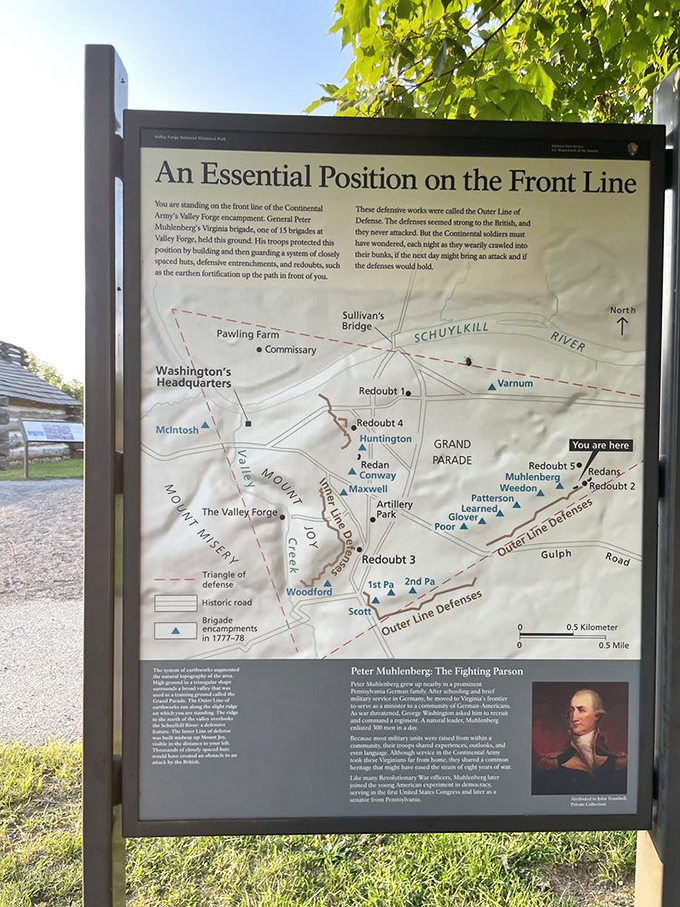 These informational markers are like historical GPS, helping visitors navigate not just the park's geography but its complex military significance. 