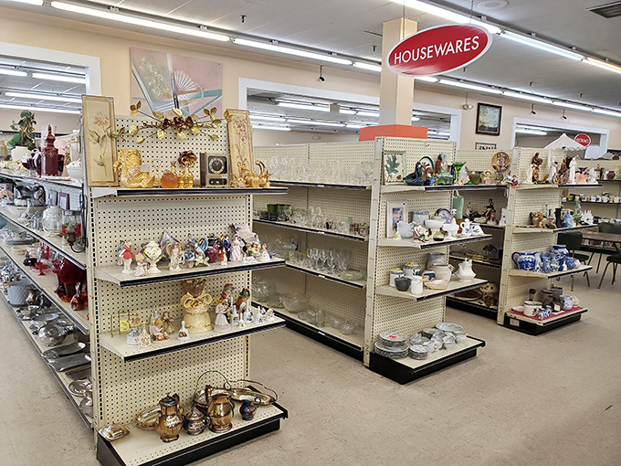 The housewares section&mdash;where someone else's "no longer sparks joy" becomes your "perfect addition" to home d&eacute;cor at pennies on the dollar.