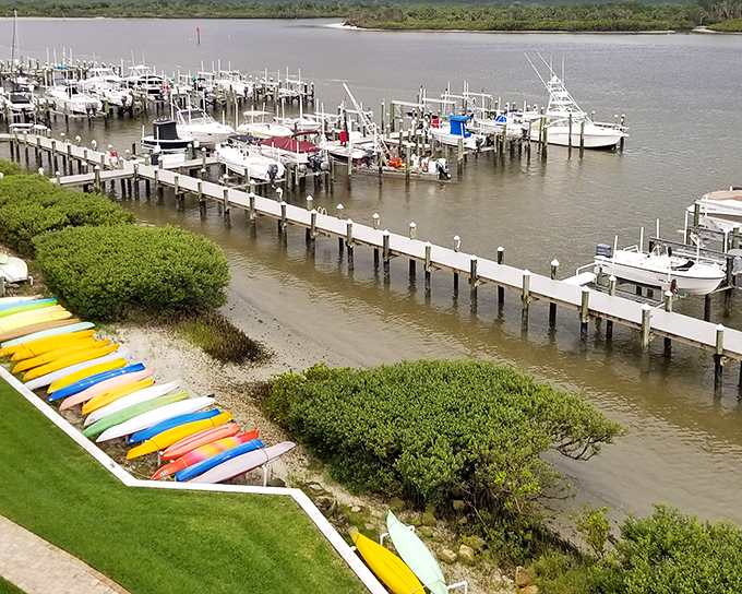 Where boats become extensions of homes. This marina combines nautical living with residential comfort—no seasickness required.