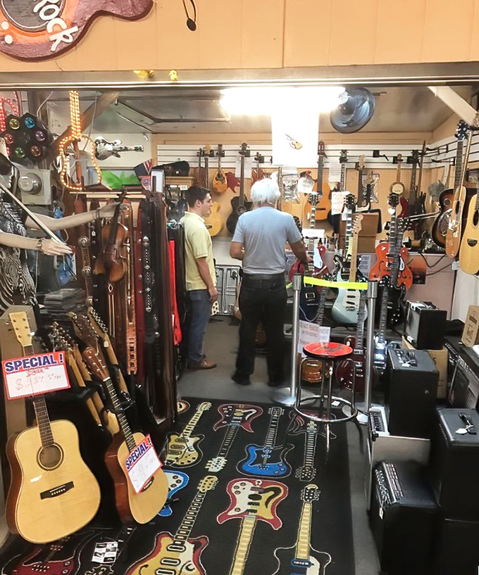 Strum your way to happiness! This musical corner offers everything from beginner guitars to vintage instruments with stories to tell.