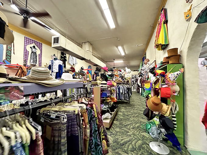 Hats perch above, clothes hang below, and somewhere in between, your next favorite outfit is hiding in plain sight.