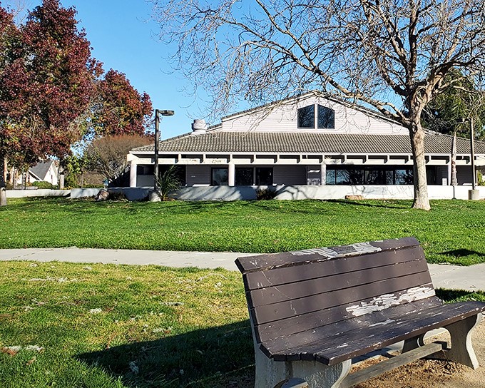 Jade Street Park offers a green respite from beach activities, where locals gather for community events year-round.