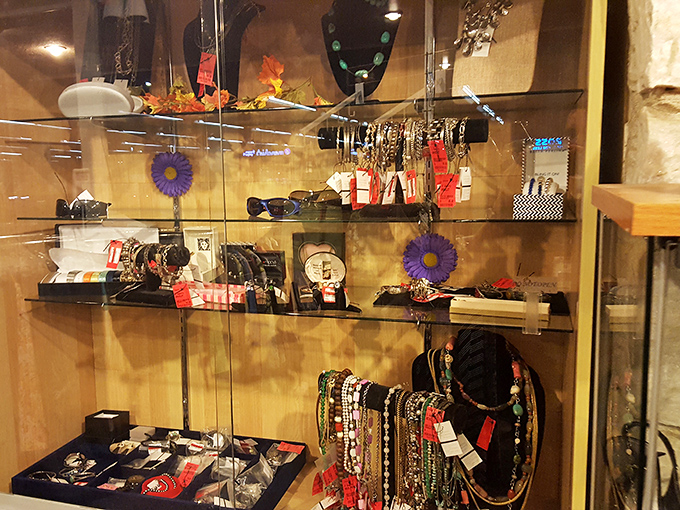 Jewelry that whispers stories of special occasions past. These glass cases hold accessories waiting to complement your next outfit or become a signature piece.