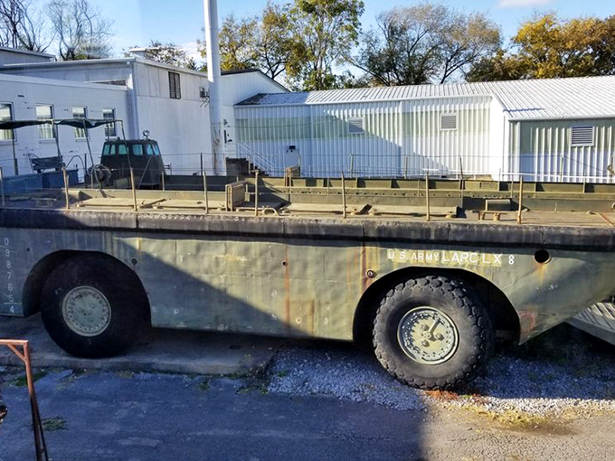 The LARC LX amphibious vehicle makes your SUV's "all-terrain" claims look adorably optimistic. This beast could conquer land and sea before breakfast.