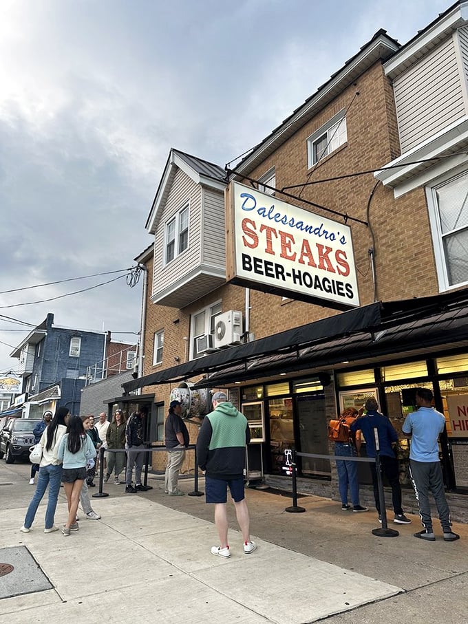 The diverse crowd waiting patiently speaks volumes&mdash;when food is this good, people from all walks of life will stand in line.