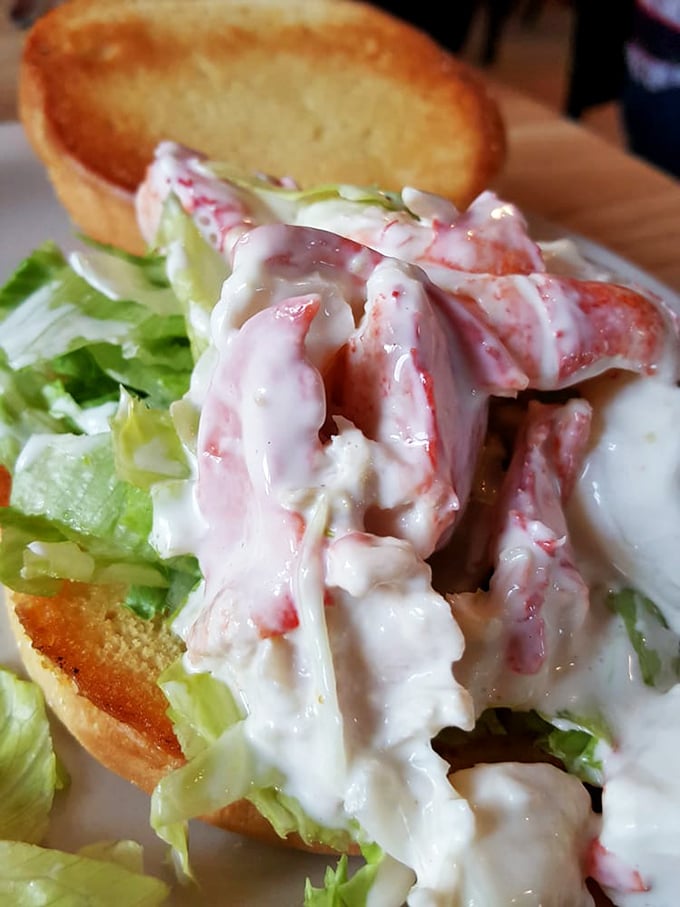 A proper lobster roll should be illegal in at least seven states. Creamy, chunky, and served on a toasted roll that means business.