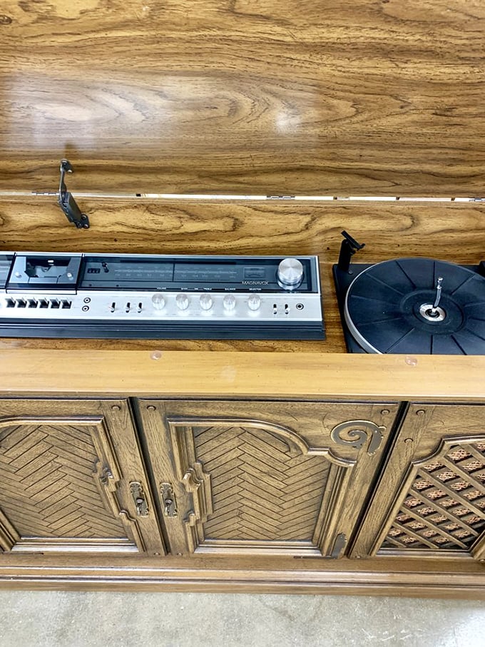 Not just a stereo console&mdash;a time portal to Sunday afternoons when album sides were flipped and music filled the house.