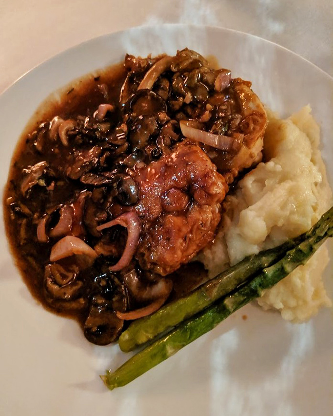 When mushrooms and onions get together with a perfectly cooked steak, it's like a reunion of old friends who still have amazing chemistry.