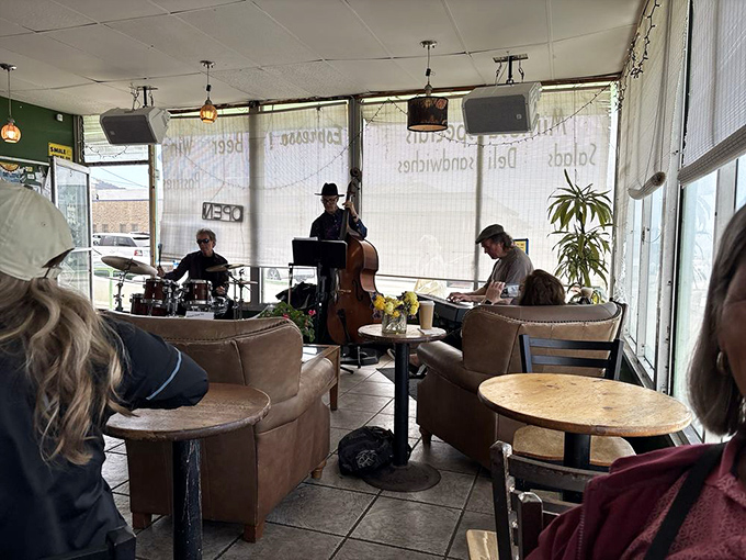 Weekend jazz transforms ordinary coffee into an extraordinary experience – proof that sometimes the best things in life are indeed free with purchase.