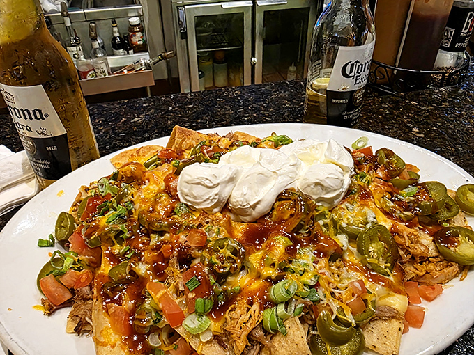 These loaded nachos aren't just a appetizer&mdash;they're an architectural achievement that deserves its own zip code.
