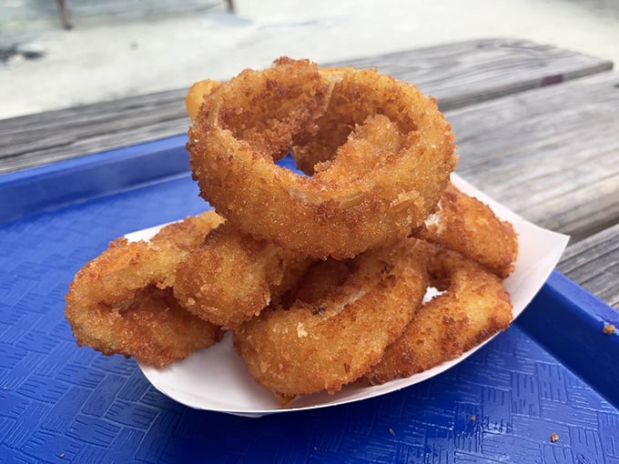 These onion rings achieve that perfect balance between crispy exterior and sweet, tender interior&mdash;like the best relationships.