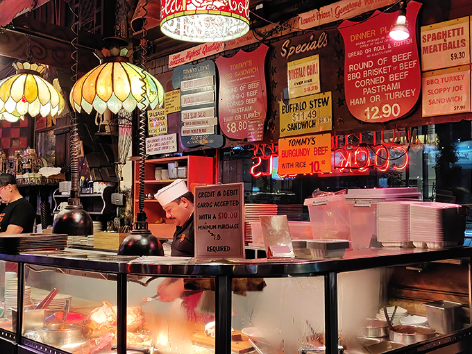 The ordering counter&mdash;where decisions are made, hunger meets its match, and the staff has seen every indecisive customer known to humanity.