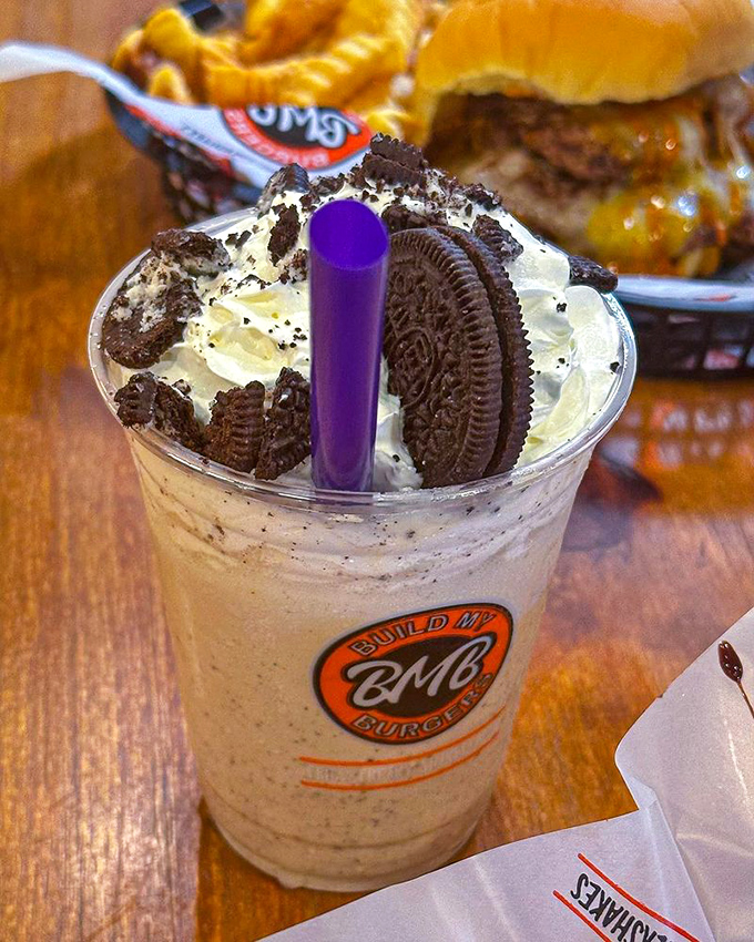 An Oreo shake that's basically childhood in a cup, but with an adult-sized serving of nostalgia.