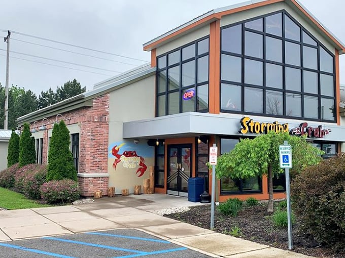 An unassuming exterior that proves the best culinary treasures often hide behind the most modest of facades.