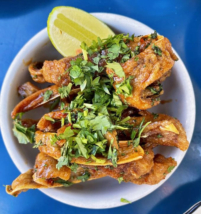 Pig ear appetizer transforms humble ingredients into something surprisingly elegant and delicious for adventurers. 