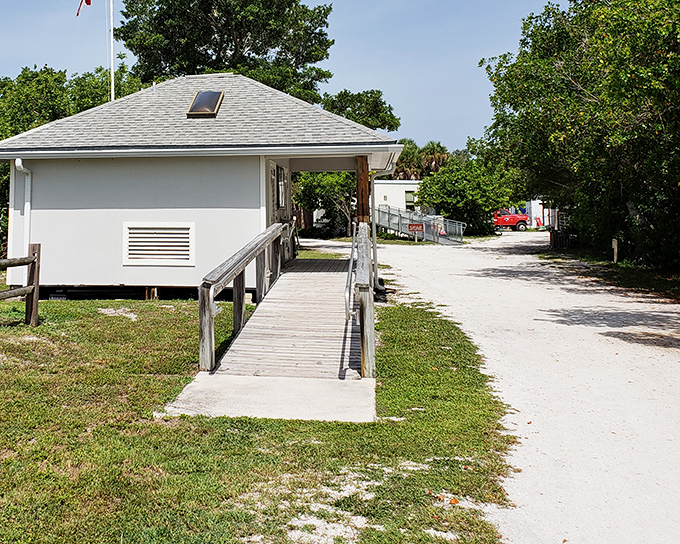 The island's version of downtown &ndash; a humble ranger station that serves as gateway to wilderness adventures.