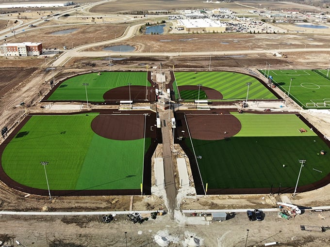 The impressive Rantoul Sports Complex represents the town's forward-thinking investments, bringing tournaments and visitors to this affordable community.