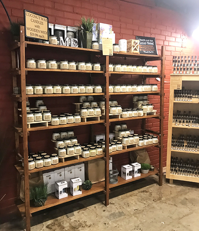 Candle heaven! This aromatic display offers enough scent options to make your home smell like everything from "Christmas morning" to "beach vacation."