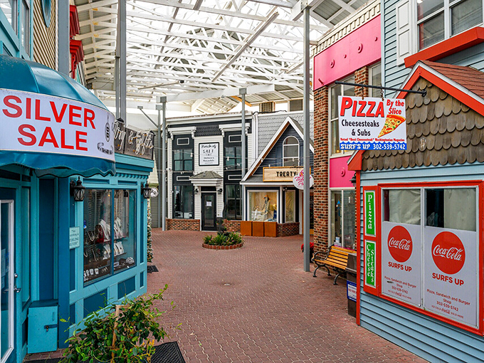 This covered shopping area offers retail therapy without the crowds, where independent shops maintain the small-town charm that big box stores destroyed elsewhere.